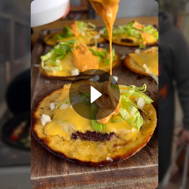 Smashburger Tacos 🤤 - Cooking With Fire | Snapchat