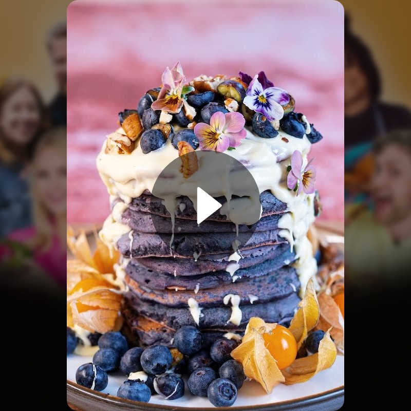 Fluffy, lilla pannekaker som smaker himmelsk - Matkanalen | Snapchat