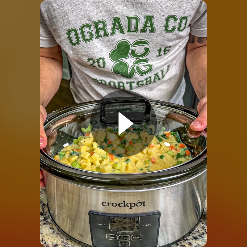 Easiest Crockpot Chicken Pot Pie 🥘 - What The Fork!? | Snapchat