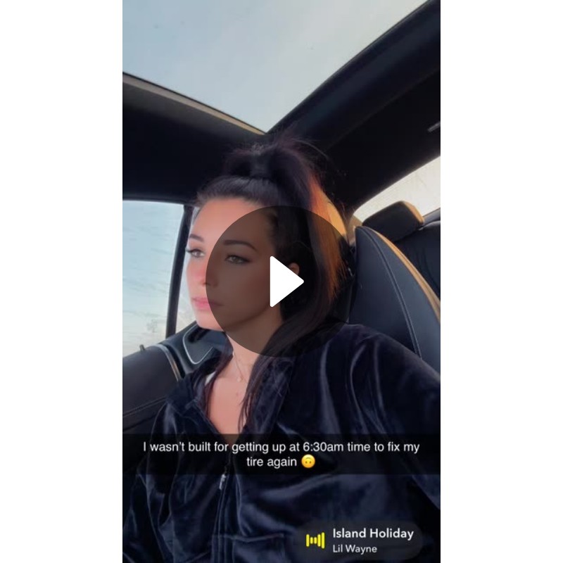 I wasn’t built for getting up at 6:30am time to fix my tire again 🙃 | Spotlight on Snapchat