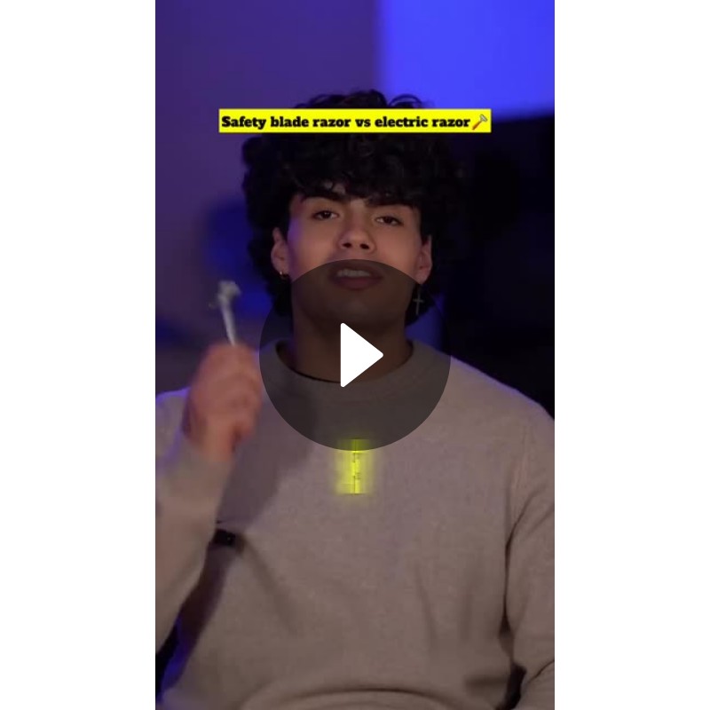 Safety blade razor vs electric razor🪒 | Spotlight on Snapchat