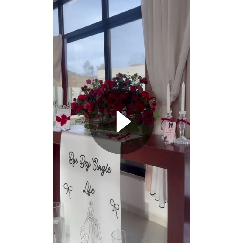 Ateeen's Stunning 'Bye Bye Single Life' Bridal Shower Setup | Video by ...