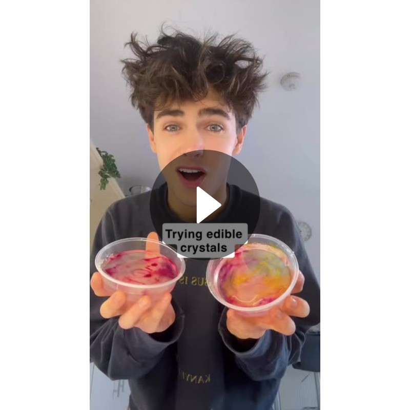 Trying edible crystals | Spotlight on Snapchat