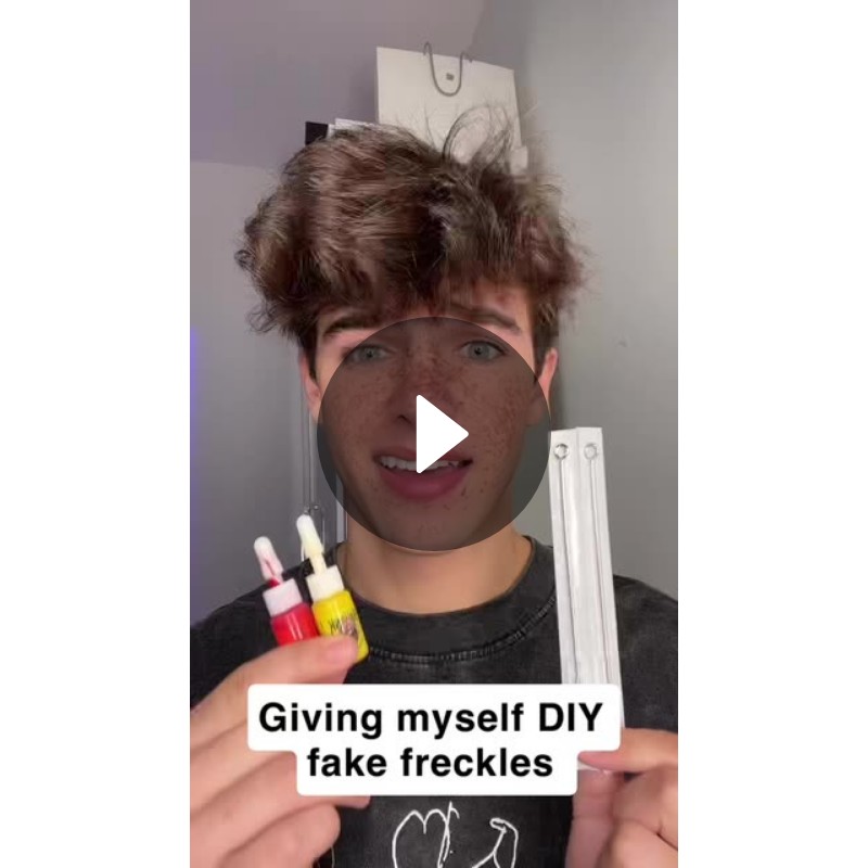 Giving myself DIY fake freckles | Spotlight on Snapchat