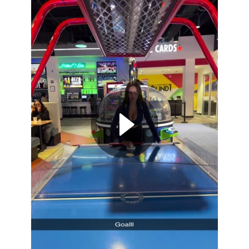 Cece Rose Plays Air Hockey in a Neon Arcade | Video by Cece Rose (@only ...