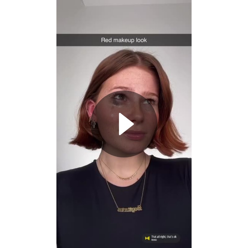 Red makeup look | Spotlight on Snapchat