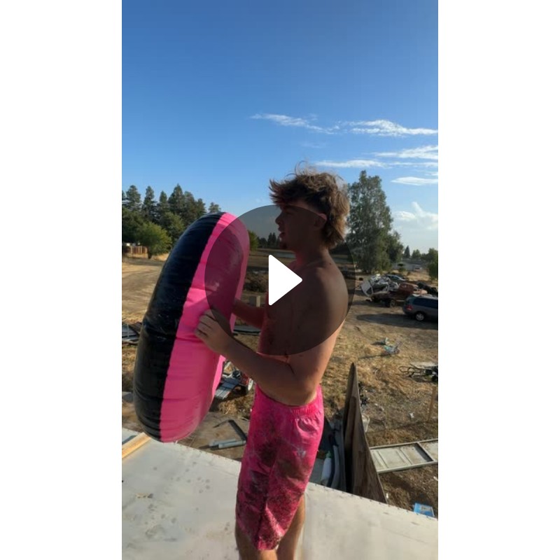 Neshan Wonder Takes On DIY Water Slide Challenge | Video by Neshan ...