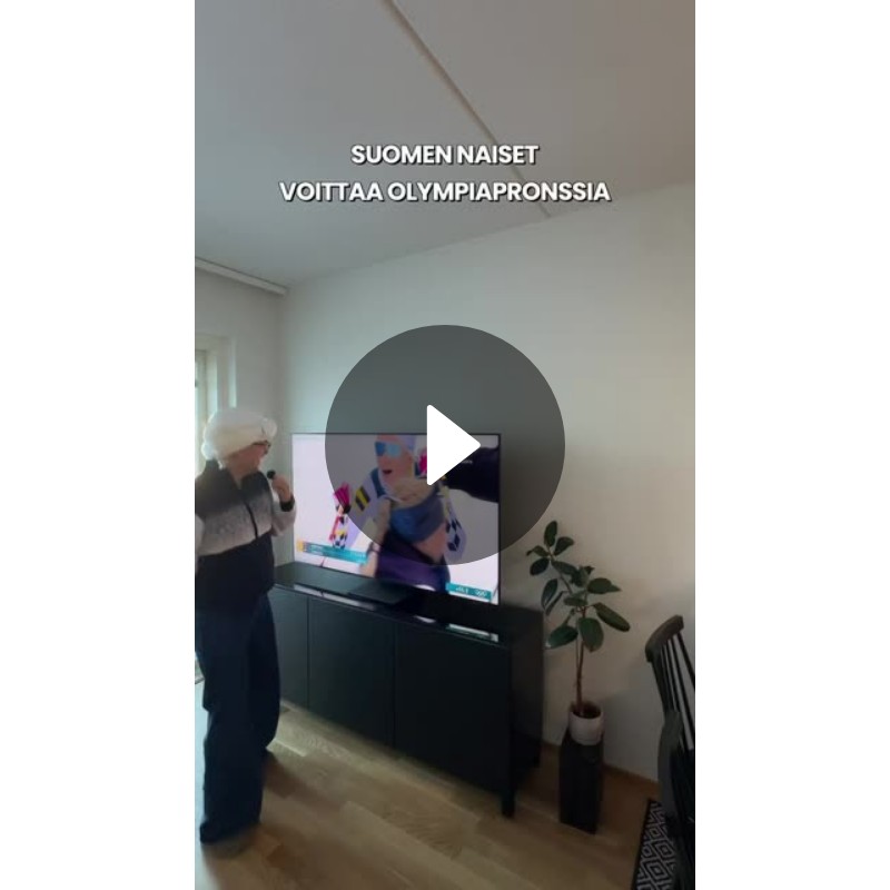Joona Hellman Celebrates Finland's Olympic Success with Energetic ...