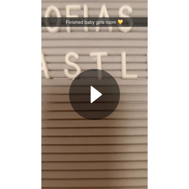 Finished baby girls room 💛 | Spotlight on Snapchat