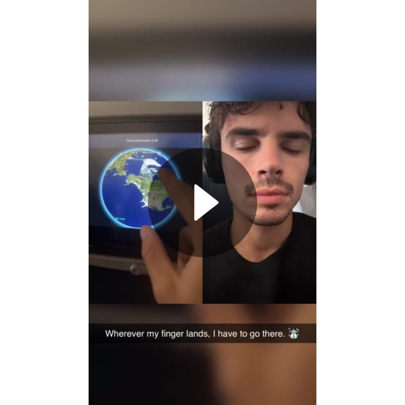 Wherever my finger lands, I have to go there. ☃️ | Spotlight on Snapchat