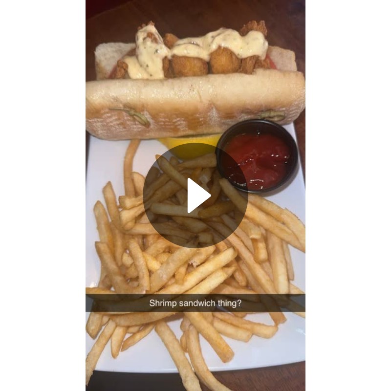 Shrimp sandwich thing? | Spotlight on Snapchat