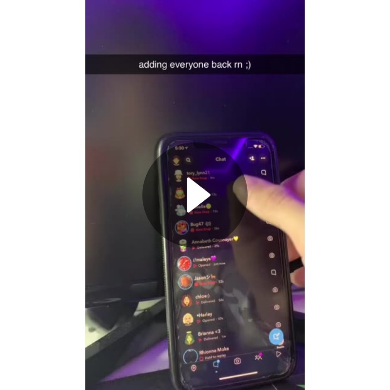 adding everyone back rn ;) | Spotlight on Snapchat