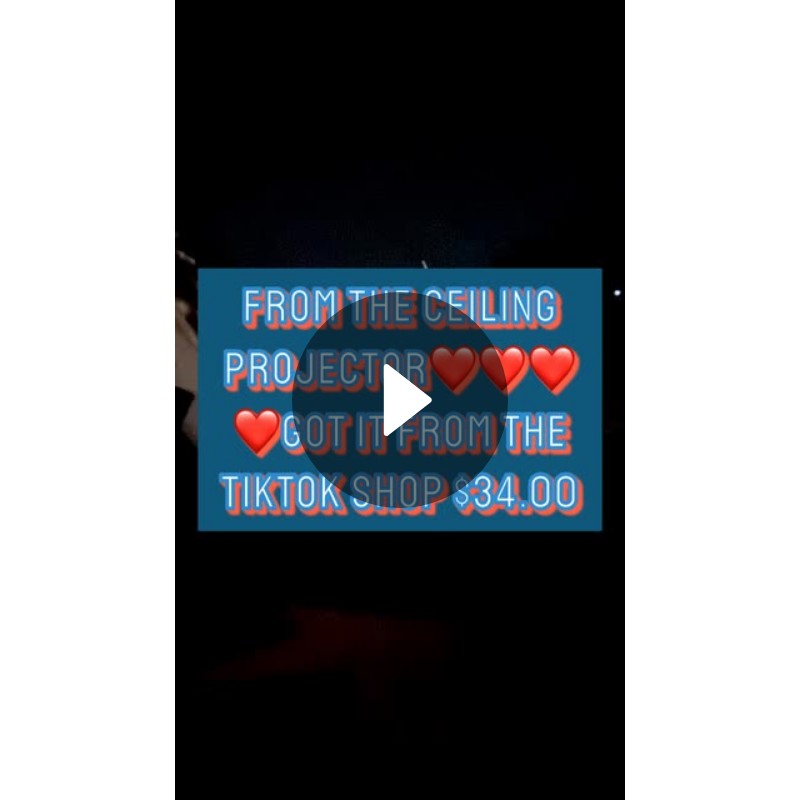 From the ceiling projector ️ ️ ️ ️got it from the TikTok shop $34.00 ...