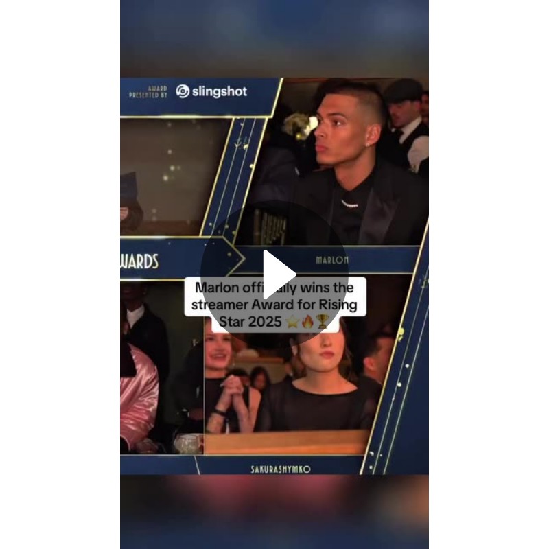 Marlon Wins Rising Star Award 2025 | Streamer Acceptance Speech | Video ...