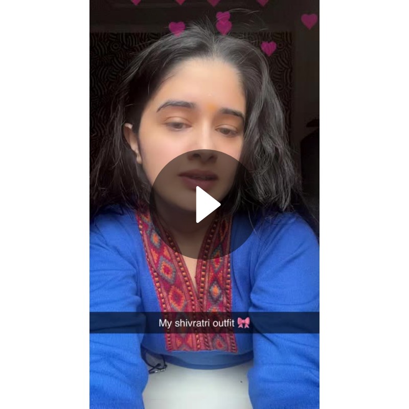 My shivratri outfit 🎀 | Spotlight on Snapchat