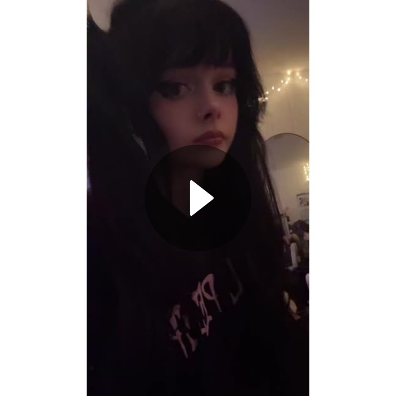 Goth gamer girl taking selfies with long hair. | lilly c (@vvlils ...