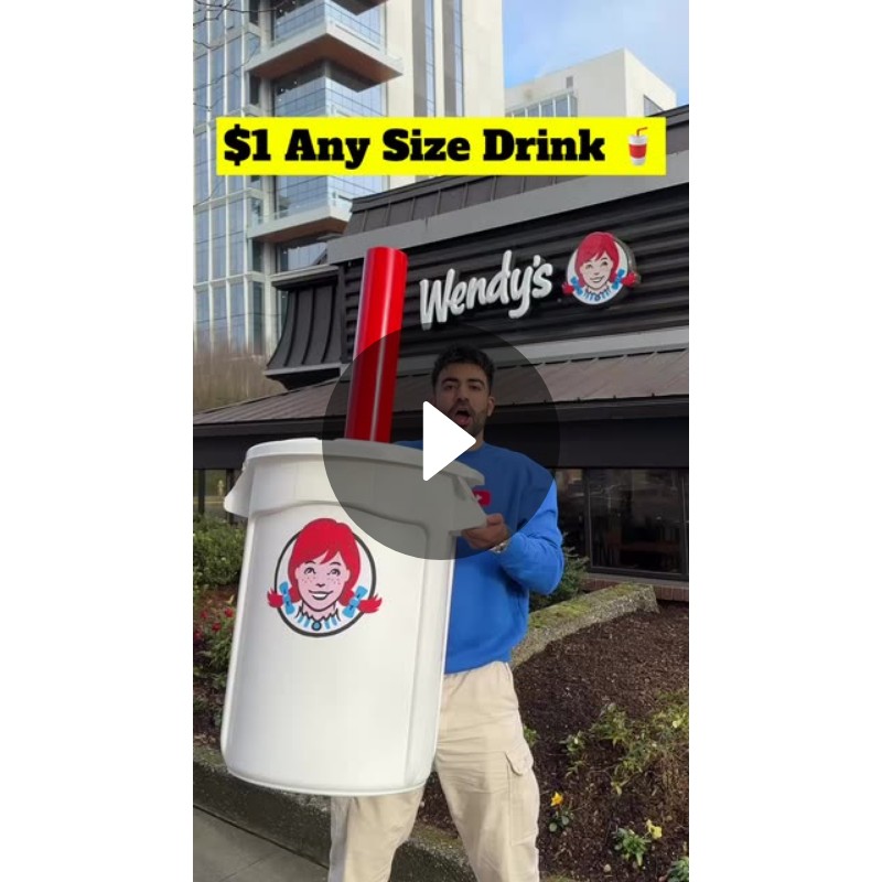 Amin Shaykho's $1 Drink Challenge at Wendy's | Video by Amin Shaykho ...