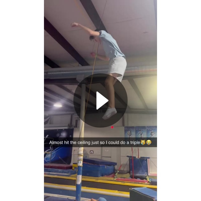 Almost hit the ceiling just so I could do a triple😿😭 | Spotlight on ...