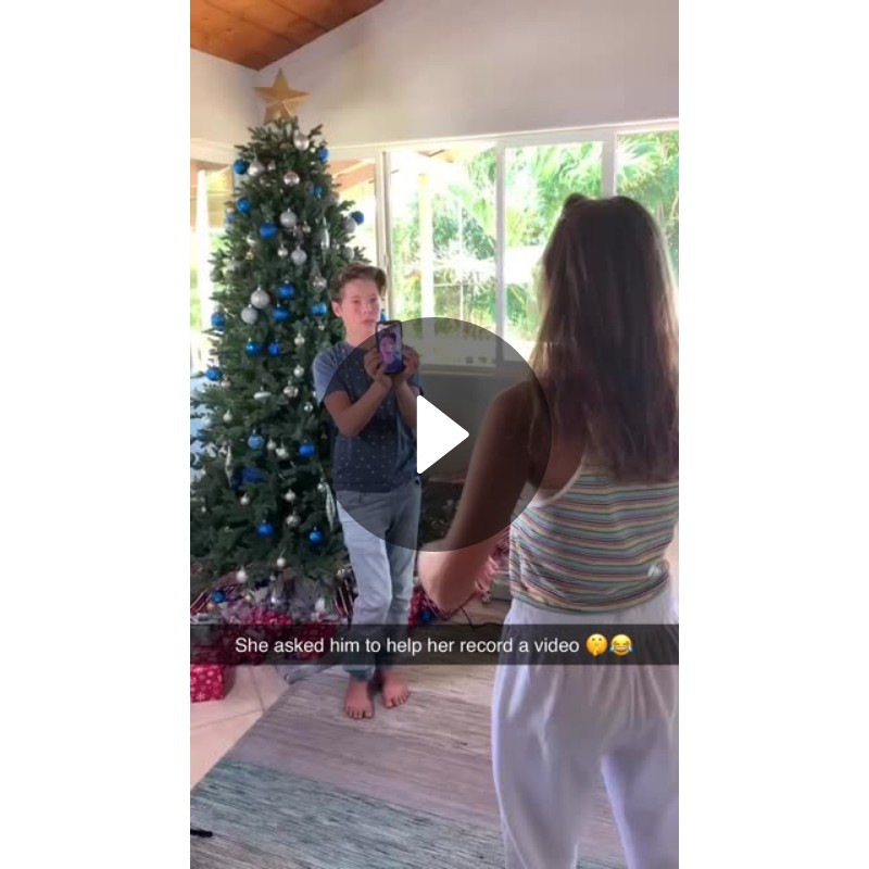 She asked him to help her record a video 🤫😂 | Spotlight on Snapchat