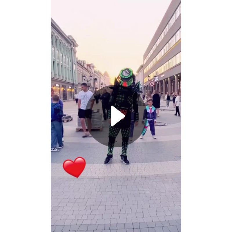 Tuzelity Bro's LED Robot Dance Crew Takes Over the City Streets ...
