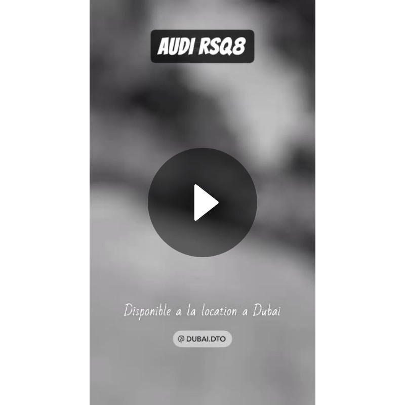 AUDI RSQ8 | Disponible a la location a Dubai | Spotlight on Snapchat