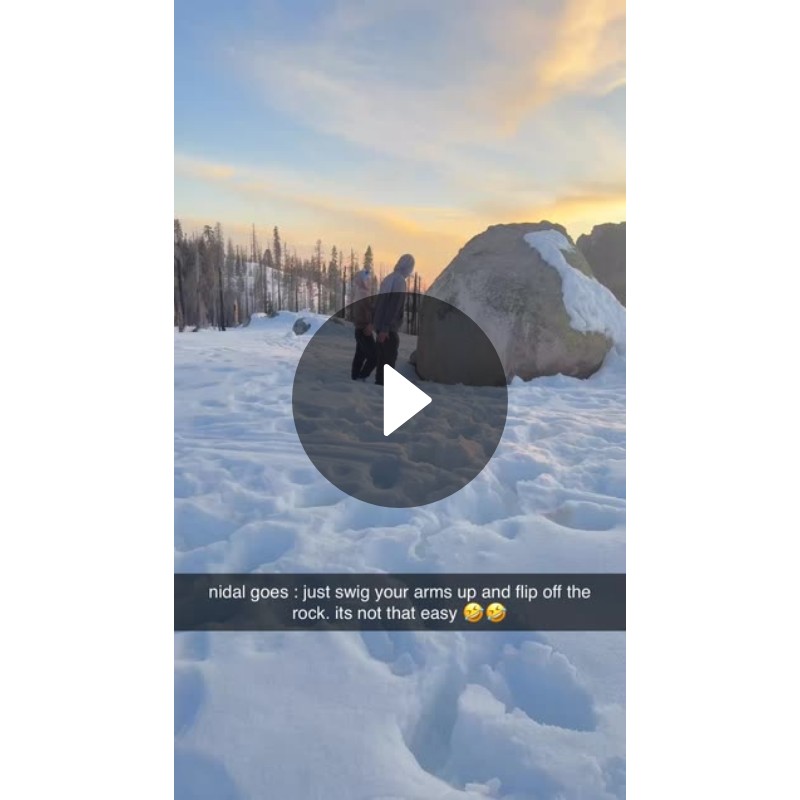 nidal goes : just swig your arms up and flip off the rock. its not that ...