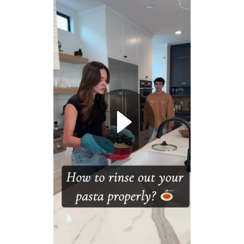 I think 🤣 | How to rinse out your pasta properly? 🍝 | Spotlight on Snapchat