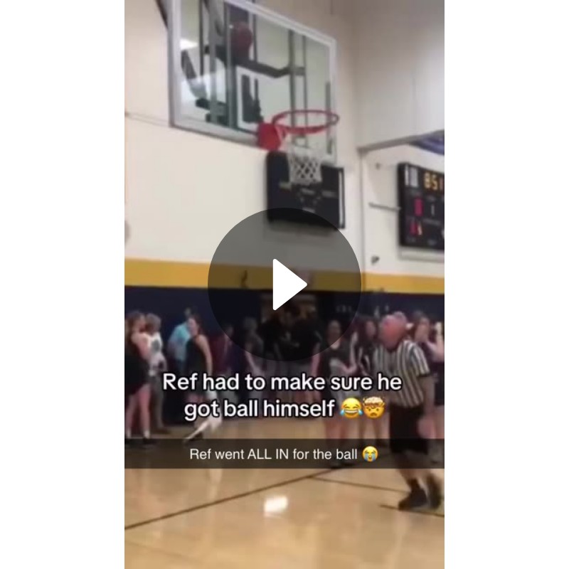 Ref went ALL IN for the ball 😭 | Spotlight on Snapchat