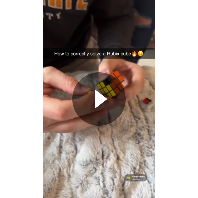 How to correctly solve a Rubix cube🔥🤭 | Spotlight on Snapchat