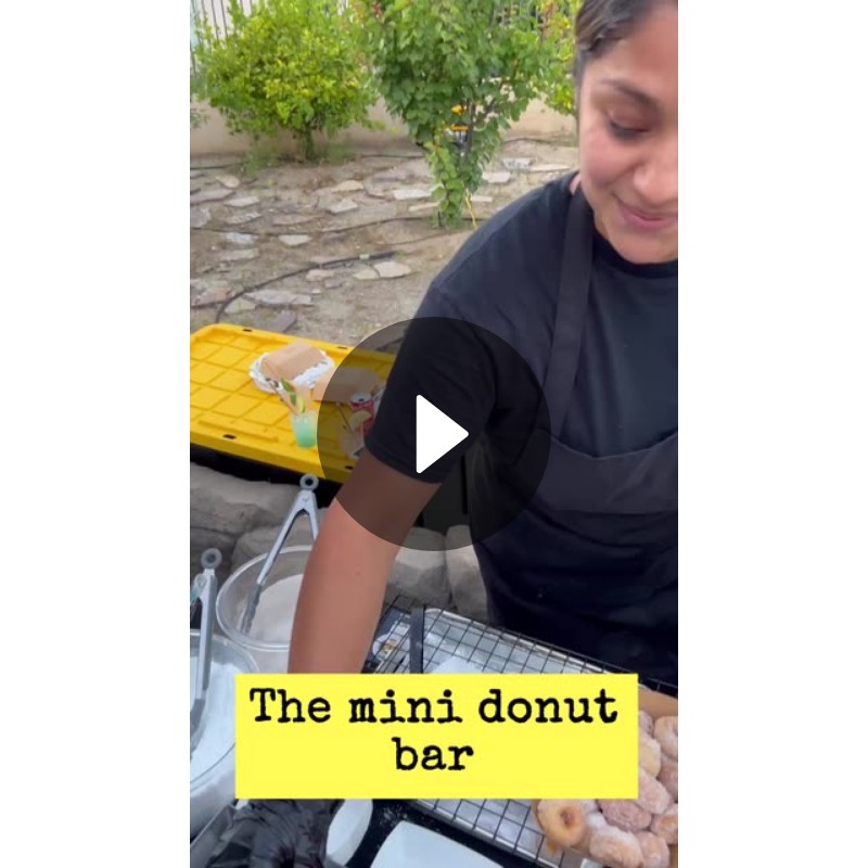The mini donut bar | Spotlight on Snapchat
