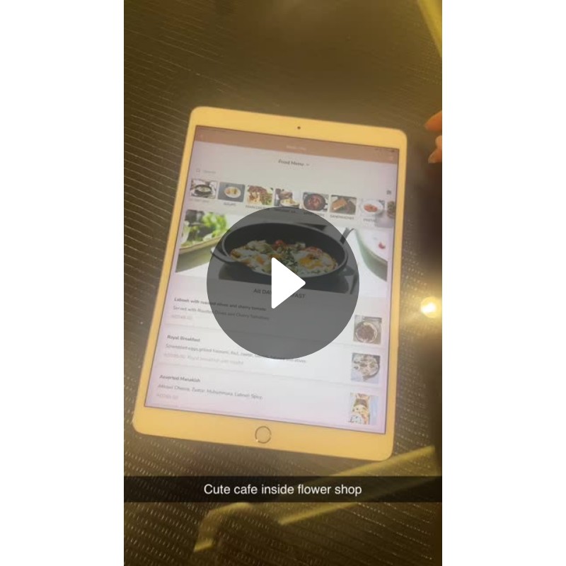 Cute cafe inside flower shop | Spotlight on Snapchat