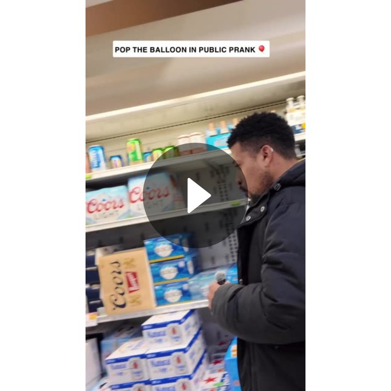 POP THE BALLOON IN PUBLIC PRANK 🎈 | Spotlight on Snapchat