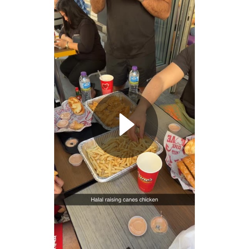 Halal raising canes chicken | Spotlight on Snapchat
