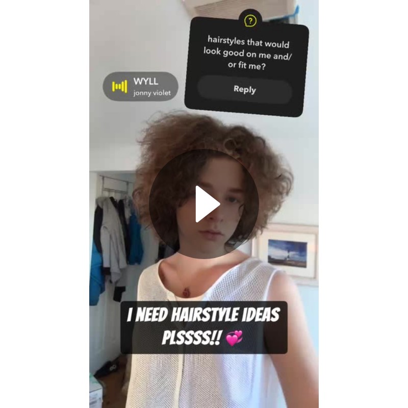 i need hairstyle ideas plssss!! 💞 | Spotlight on Snapchat