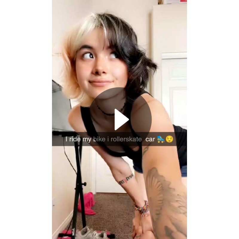 I ride my bike i rollerskate car 🛼😌 | Spotlight on Snapchat