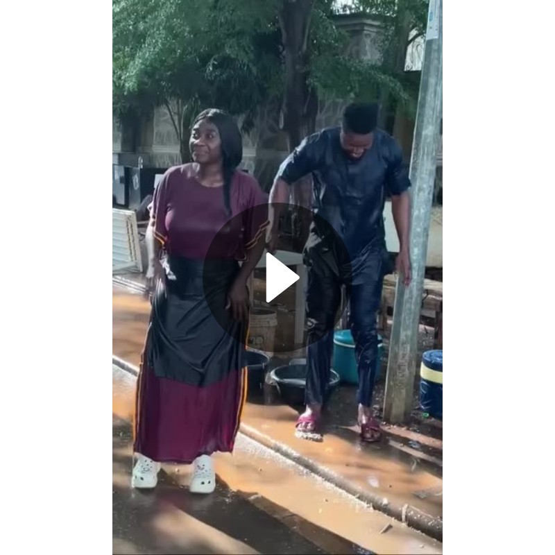 Mercy Johnson and Sonny Okosun Enjoy a Playful Water Splash in Lagos ...