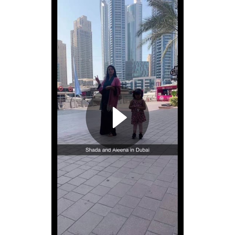 Shada and Aleena in Dubai | Spotlight on Snapchat