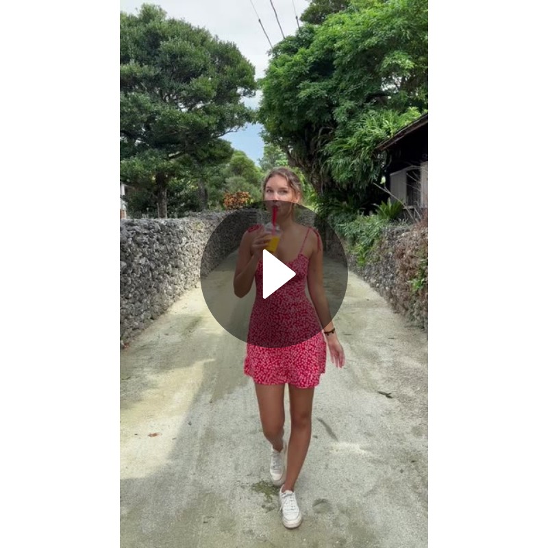 JoEll Perry's Summer Vibes: Red Dress & Orange Juice Walk | Video by ...