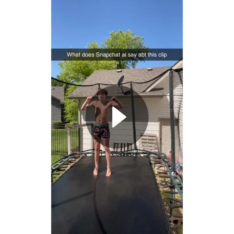 What does Snapchat ai say abt this clip | Spotlight on Snapchat