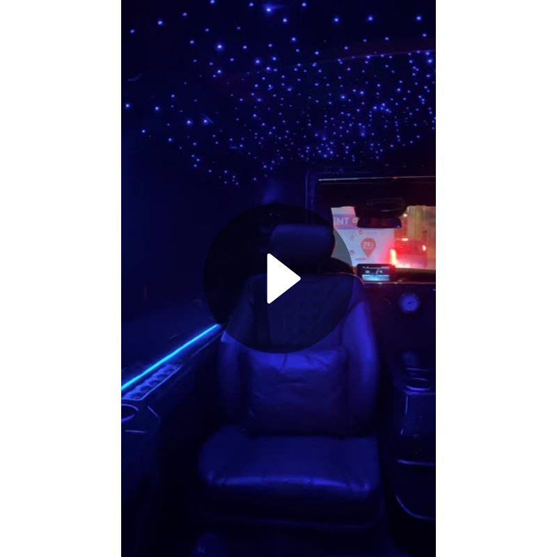 Inside a Luxury VIP Limousine with Starlight Ceiling & LED Ambience ...