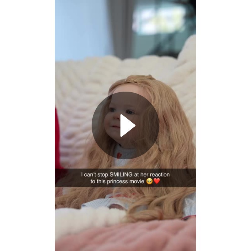 I can’t stop SMILING at her reaction to this princess movie 🥹 ️ ...