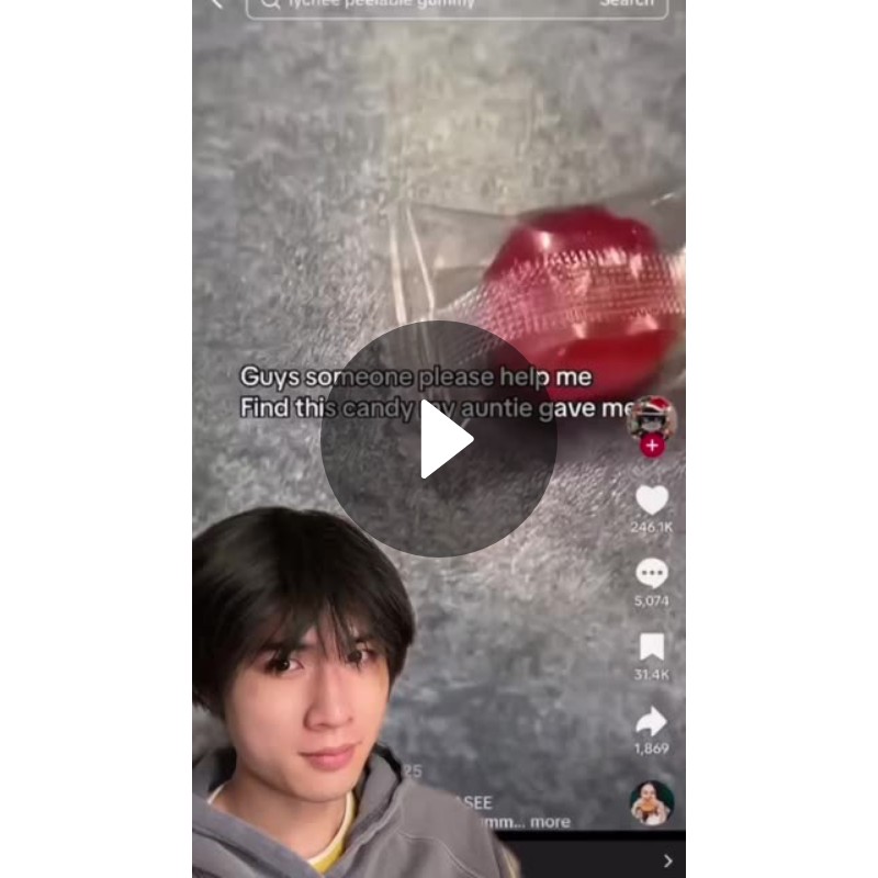 Shane Fan Finds Mystery Lychee Gummy Candy & Shares How to Peel It ...
