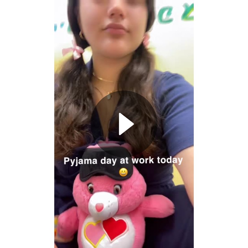Pyjama day at work today 😀 | Spotlight on Snapchat