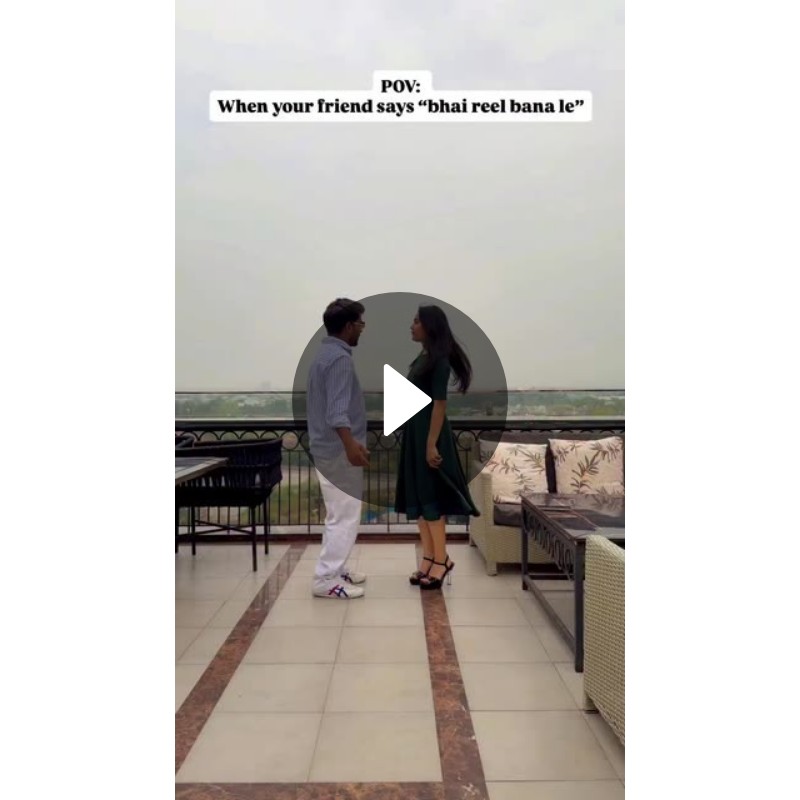 Deepak Tulsyan's Viral 'Bhai Reel Bana Le' Dance Challenge | Video by ...