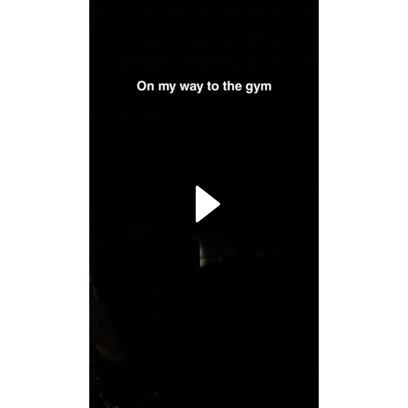 On my way to the gym | Spotlight on Snapchat