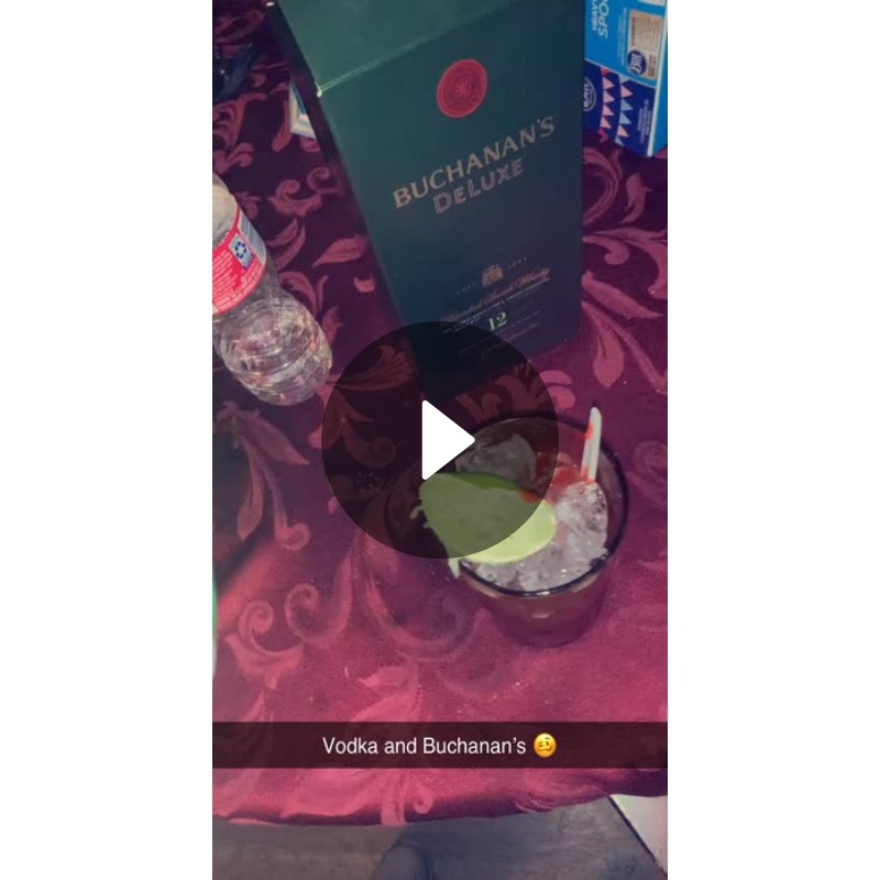 Vodka and Buchanan’s 🥴 | Spotlight on Snapchat