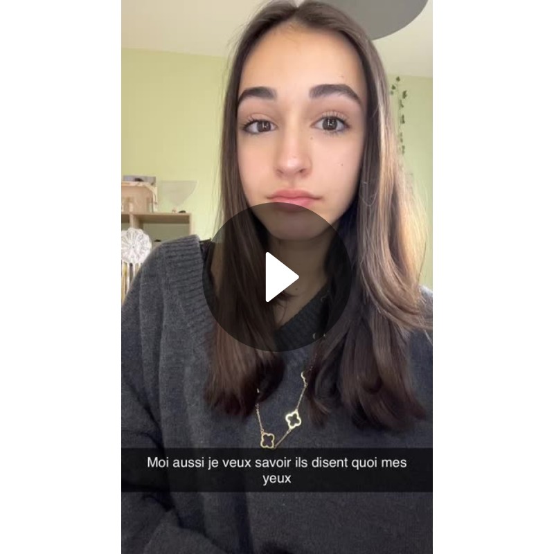 Moi aussi je veux savoir ils disent quoi mes yeux | Spotlight on Snapchat