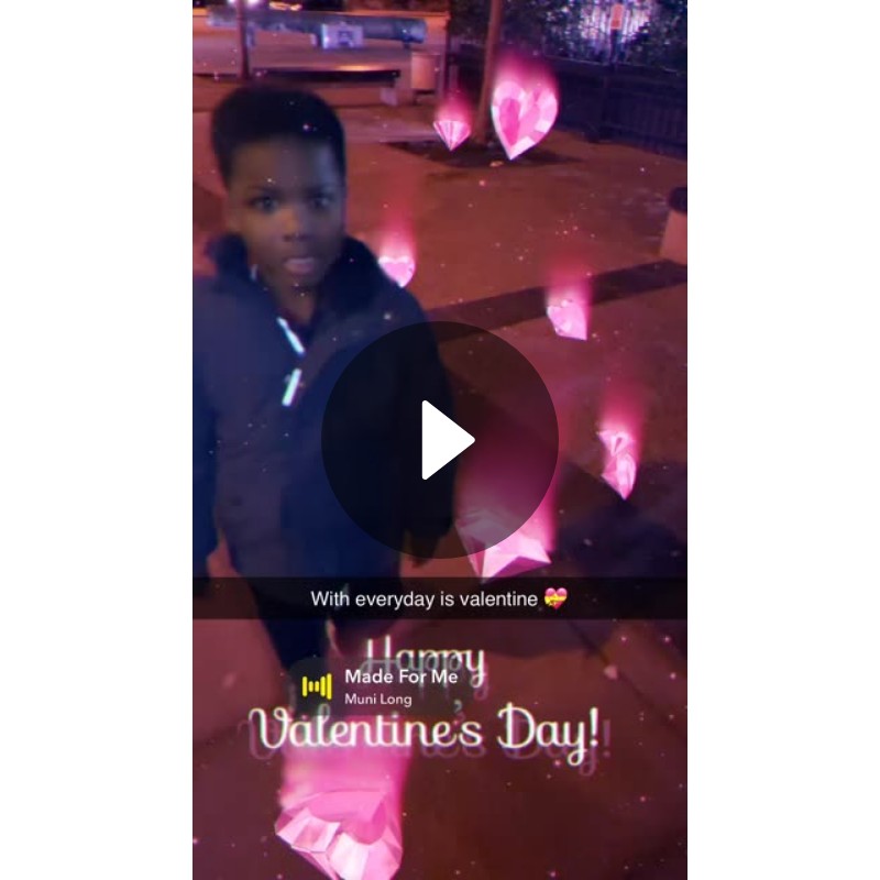 With everyday is valentine 💝 | Spotlight on Snapchat