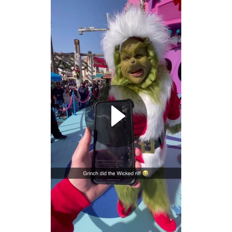 Grinch did the Wicked riff 😭 | Spotlight on Snapchat