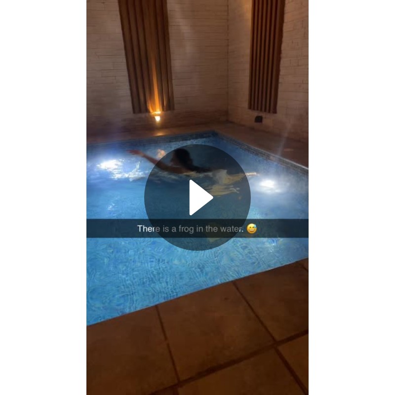 There is a frog in the water. 😅 | Spotlight on Snapchat